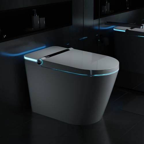LALAHOO Smart Toilet with Tank, Auto open & close, Heated seat, Foot ...
